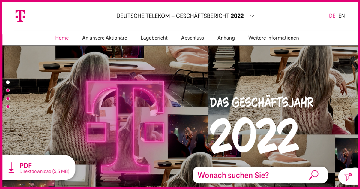 Deutschland - Deutsche Telekom Geschäftsbericht 2022